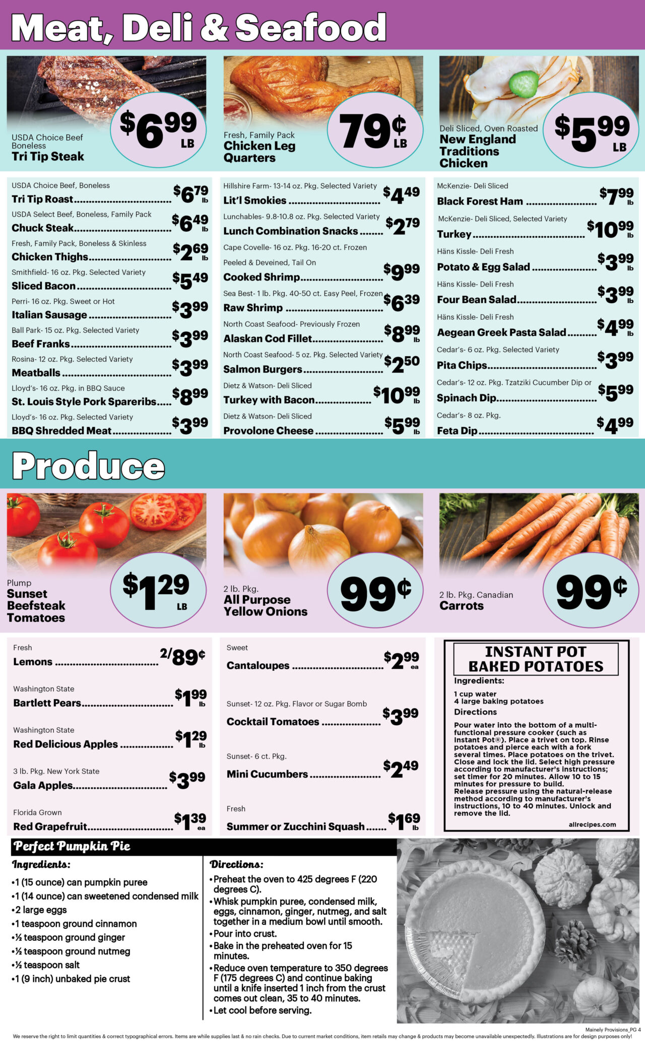 Weekly Flyer Kingfield - Mainely Provisions
