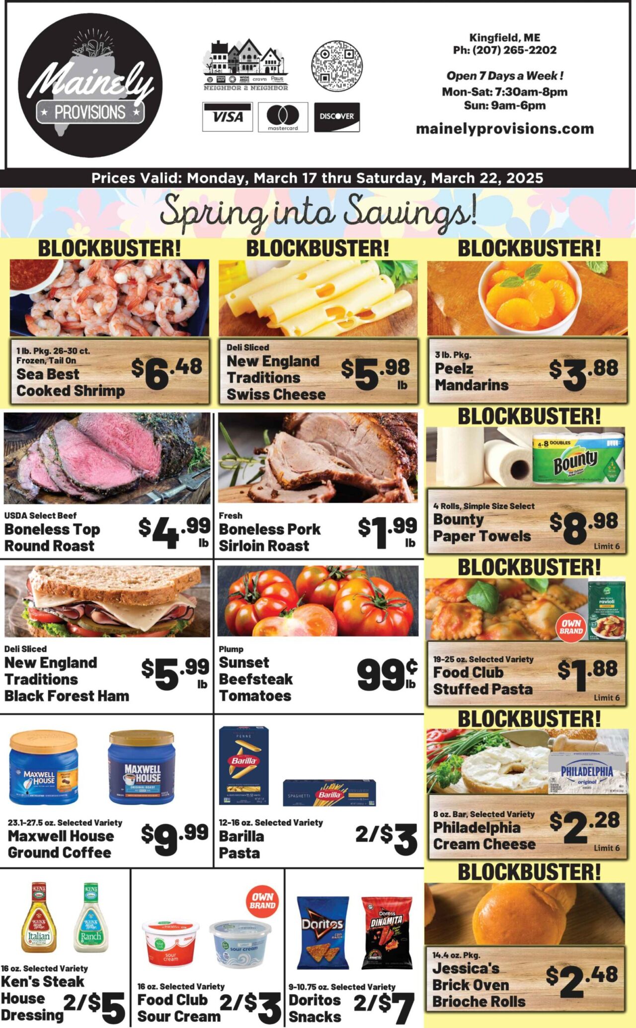 Weekly Flyer Kingfield - Mainely Provisions