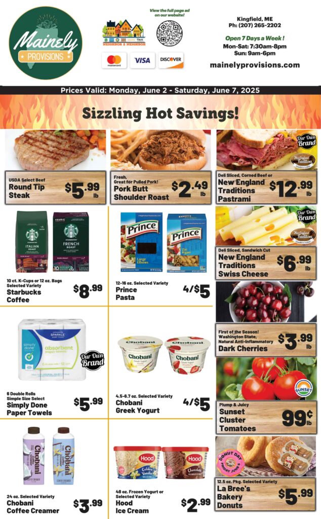 Weekly Flyer Kingfield - Mainely Provisions